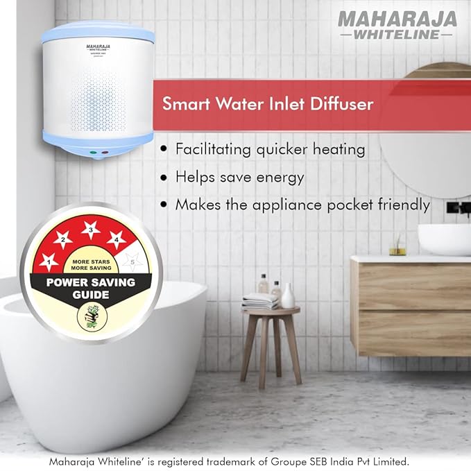 Maharaja Whiteline Warmist Neo Storage Water Heater, 15 Litre ...