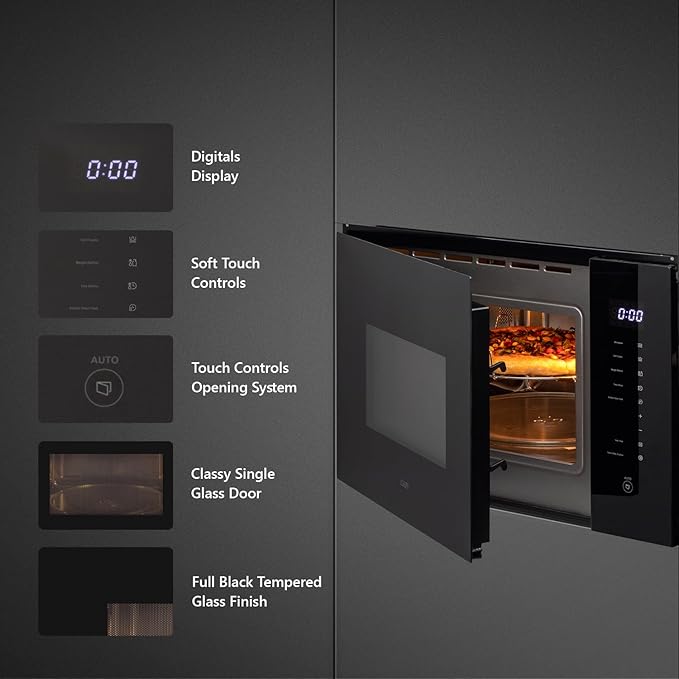 Kaff KMW HN6 BLK Built-in Microwave Oven for Kitchen - %site